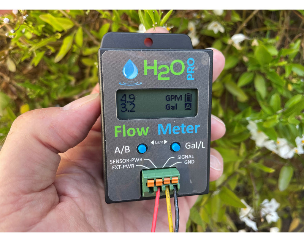 Flow Meter with 3/4" NPT Flow Sensor – H2OPro